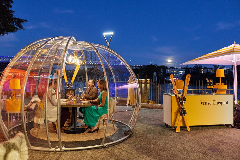 Veuve Clicquot Champagne Domes Customs House | Must Do Brisbane